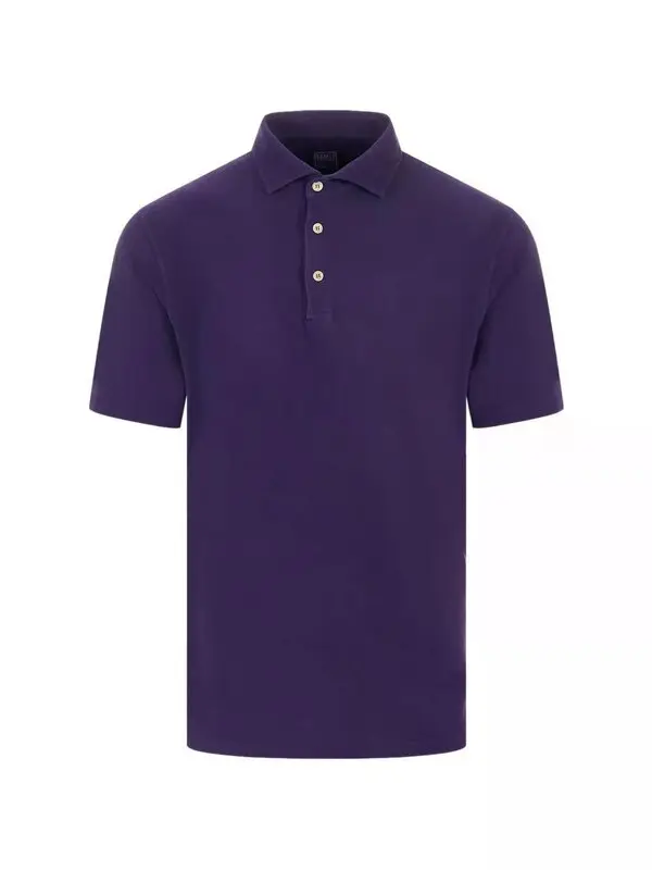 Fedeli Short-sleeve Polo Shirt - Purple