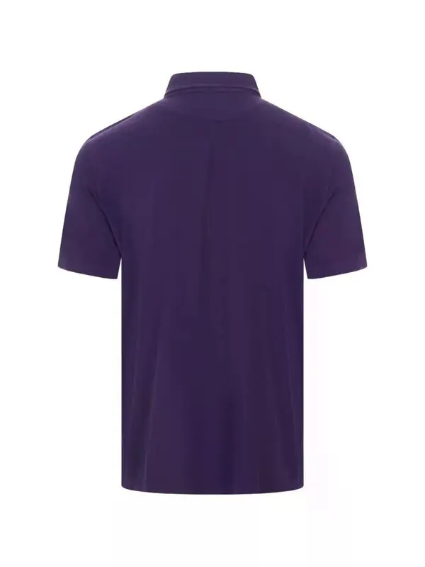Fedeli Short-sleeve Polo Shirt - Purple