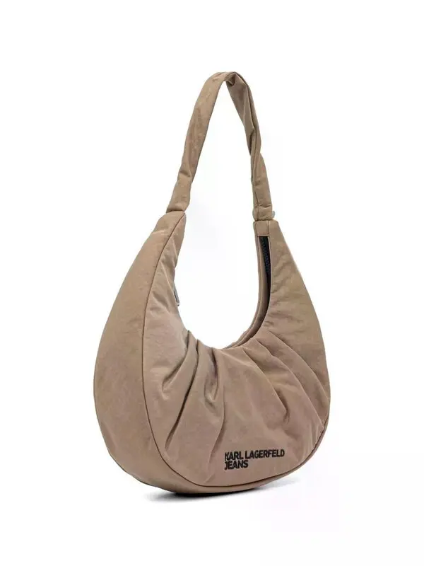 Karl Lagerfeld Gathered Shoulder Bag - Brown