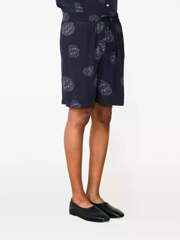 Officine Générale Floral-print Drawstring Shorts