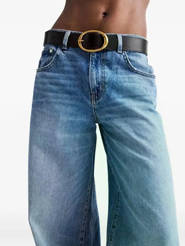 TWP Dakota Oval-buckle Belt - Brown