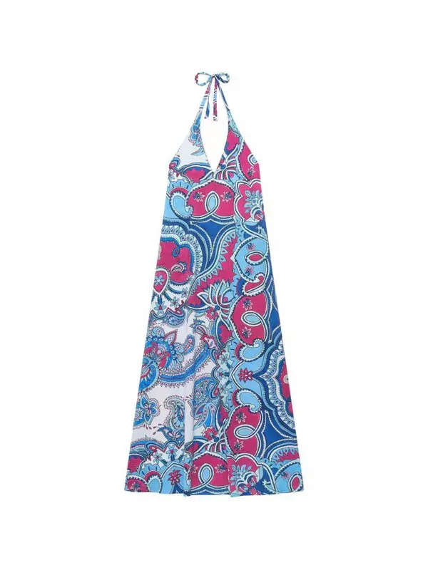 Malìparmi Hippie Lotus Paisley-print Maxi Dress - Pink