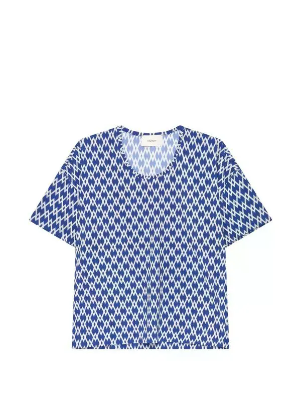 Malìparmi Diamond Glow Geometric-print T-shirt - Blue