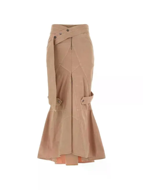Blumarine Panelled Fishtail Skirt - Neutrals