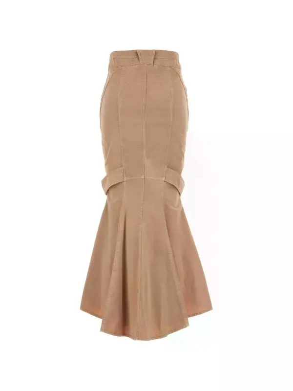 Blumarine Panelled Fishtail Skirt - Neutrals