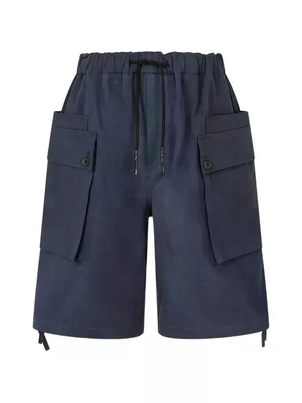 STUDIO TOMBOY Drawstring-waist Cargo Shorts - Blue