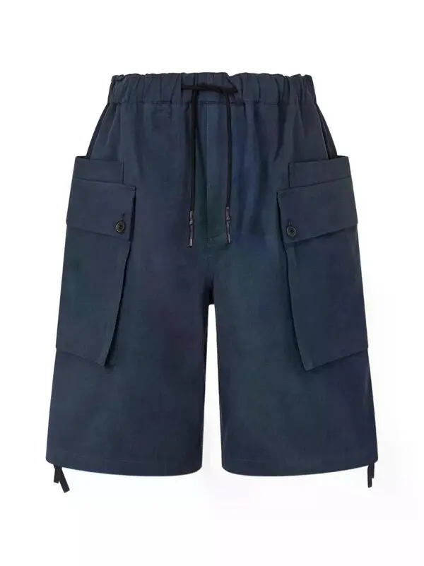 STUDIO TOMBOY Drawstring-waist Cargo Shorts - Blue