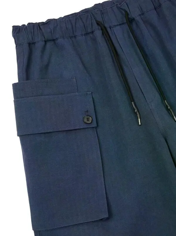 STUDIO TOMBOY Drawstring-waist Cargo Shorts - Blue