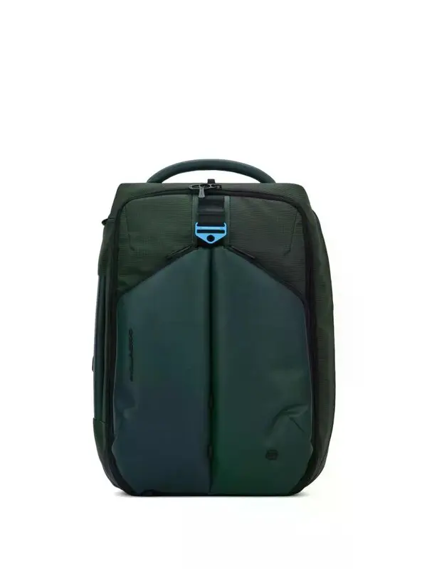 PIQUADRO Expandable Three-compartment Backpack - Green