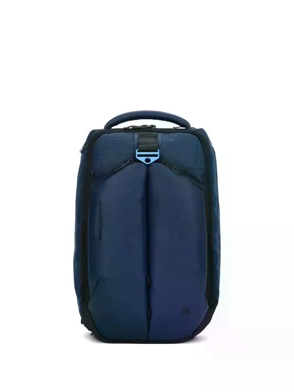 PIQUADRO Panelled Ripstop Backpack - Blue