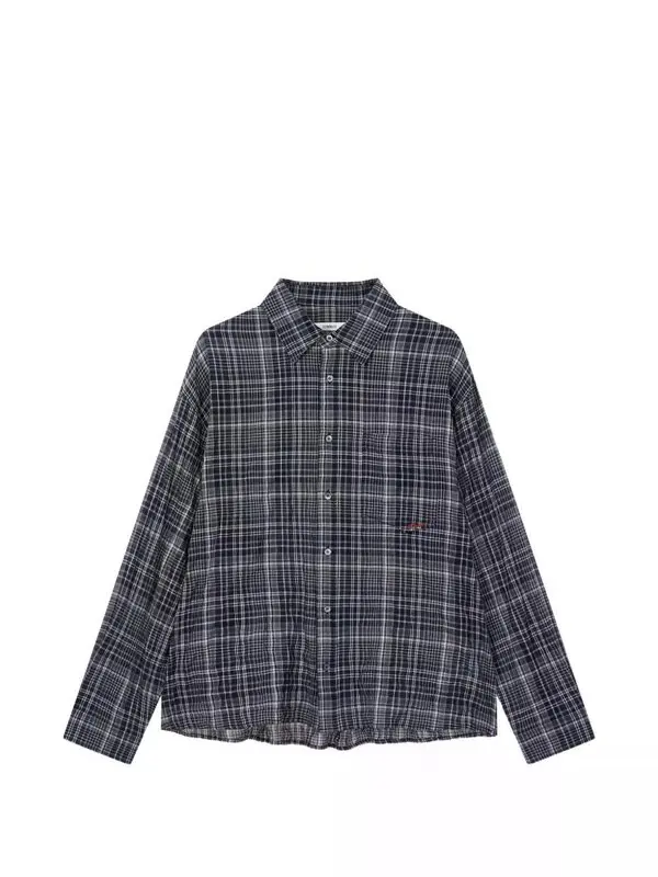 STUDIO TOMBOY Check-pattern Pocket-detail Shirt