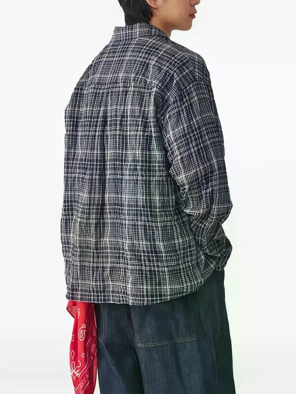 STUDIO TOMBOY Check-pattern Pocket-detail Shirt