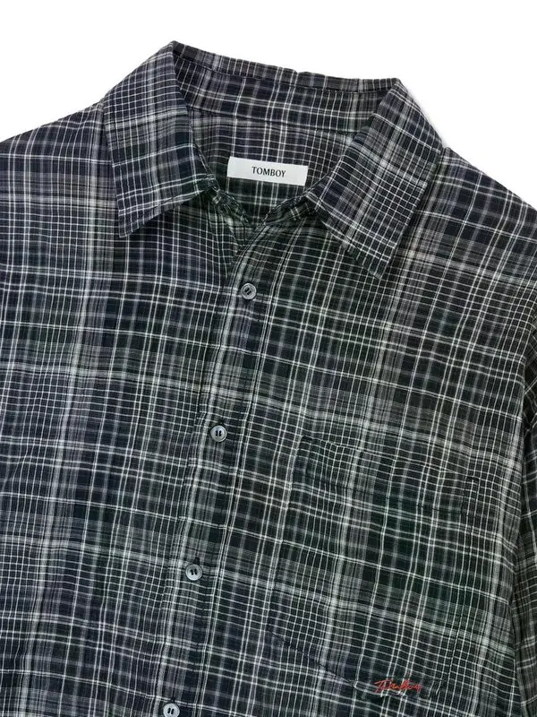 STUDIO TOMBOY Check-pattern Pocket-detail Shirt