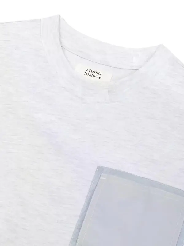 STUDIO TOMBOY Patch-pocket T-shirt - Grey