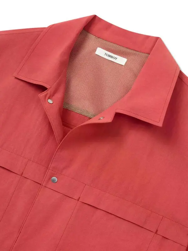 STUDIO TOMBOY Short-sleeve Drawstring-hem Shirt