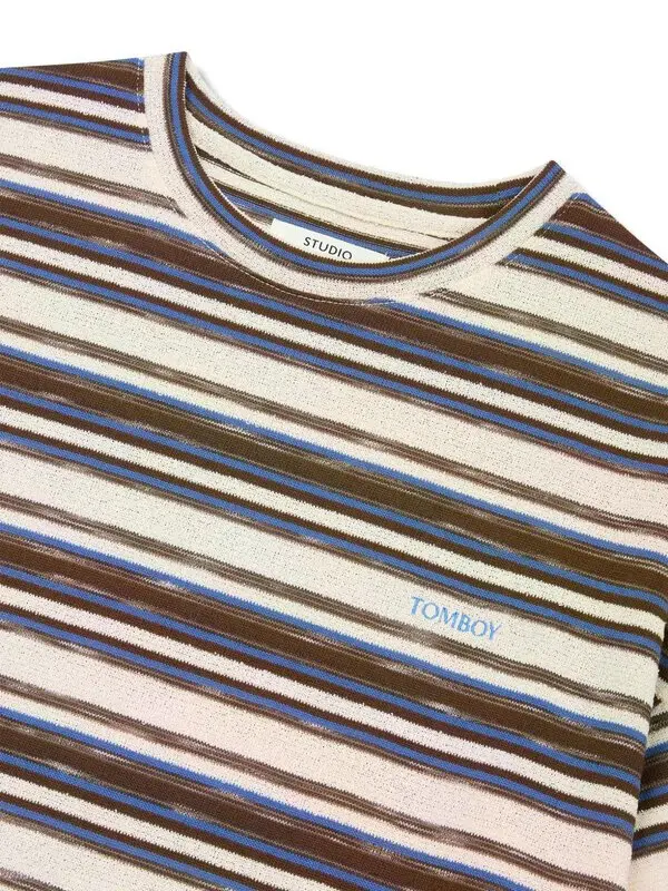 STUDIO TOMBOY Striped T-shirt - Neutrals