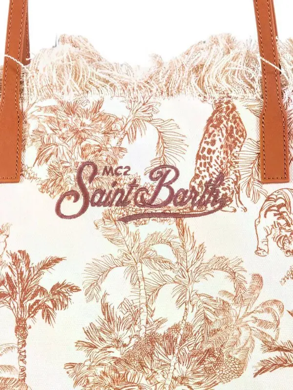 MC2 SAINT BARTH Jungle-print Tote Bag