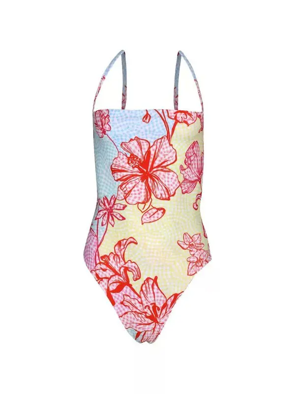 MARY KATRANTZOU Aprici Swimsuit - Pink