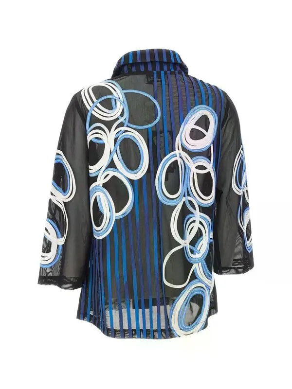 Joseph Ribkoff Embroidered Sheer Blazer