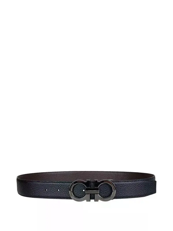 FERRAGAMO Gancini Belt - Black