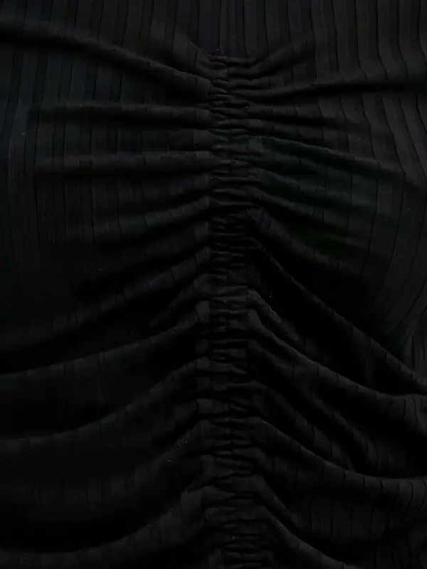 Dkny Ribbed Gathered T-shirt
