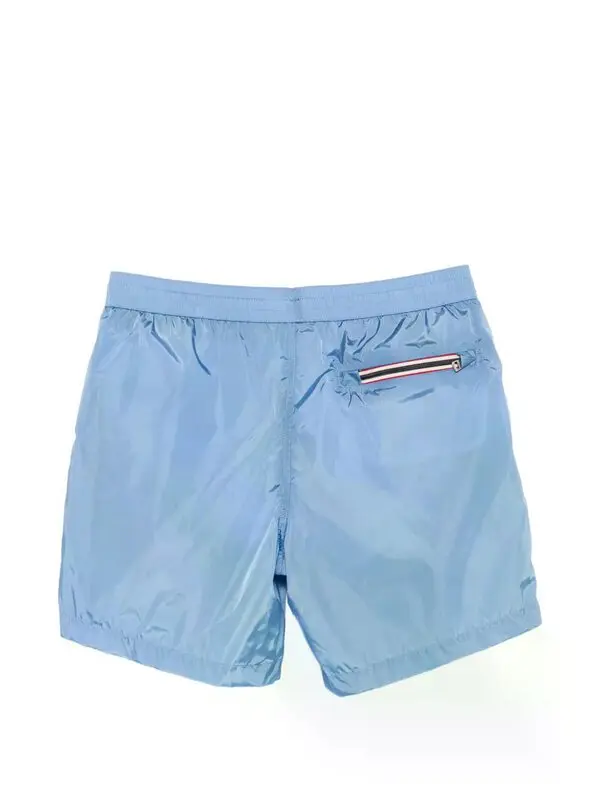 Moncler Logo-patch Swim Shorts - Blue