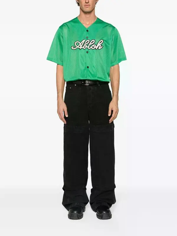 Off-White Mesh Baseball Jersey Shirt