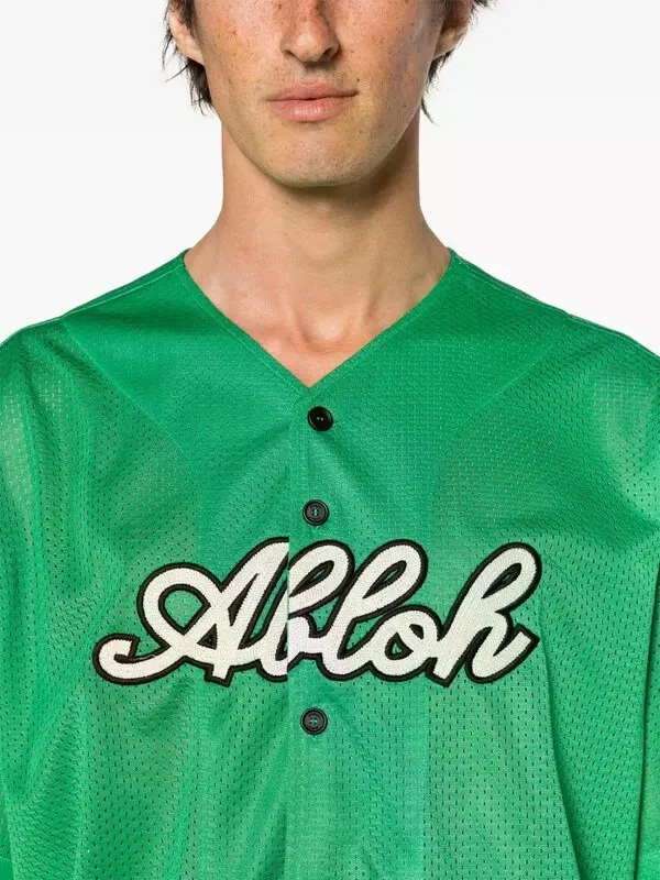 Off-White Mesh Baseball Jersey Shirt