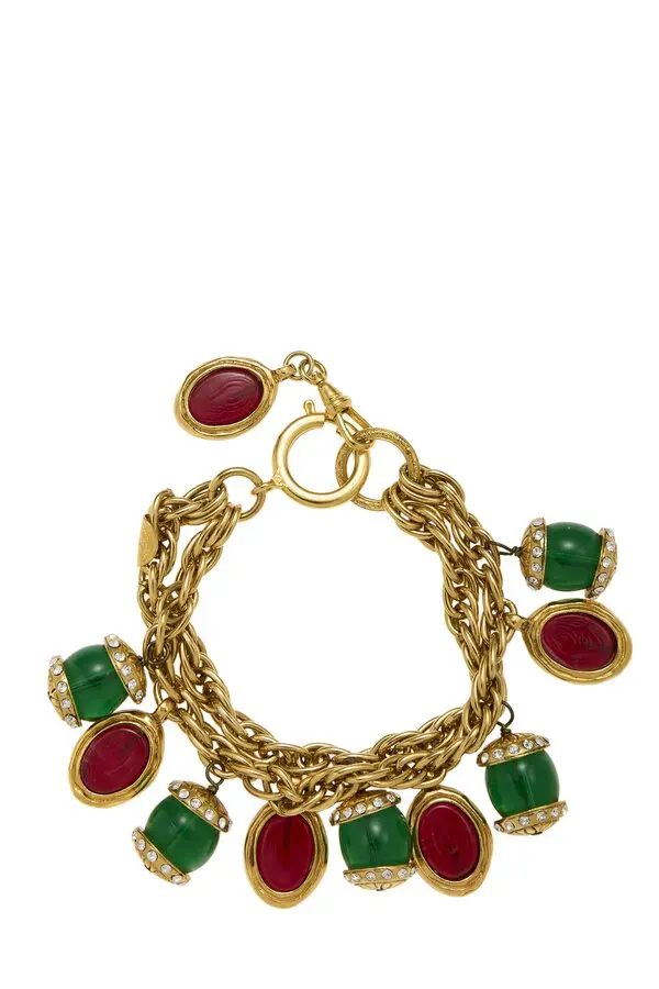 Chanel Gripoix Charm Bracelet