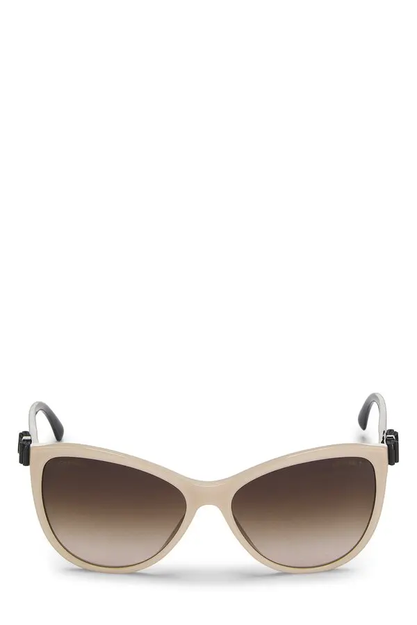Chanel Acetate Sunglasses - Beige