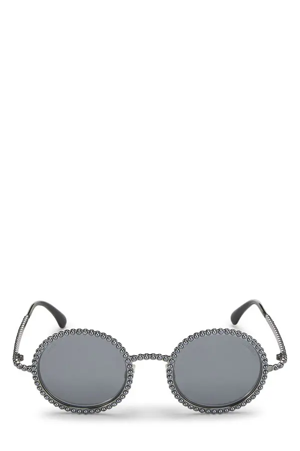 Chanel Round Frame Sunglasses - Silver