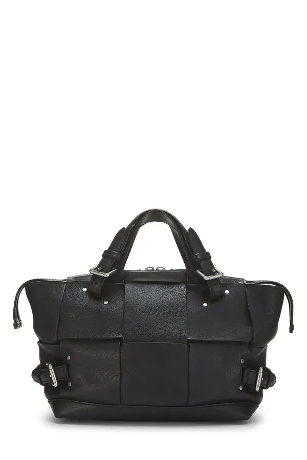 Bottega Veneta Calfskin Maxi Intrecciato Arco Tool Tote - Black
