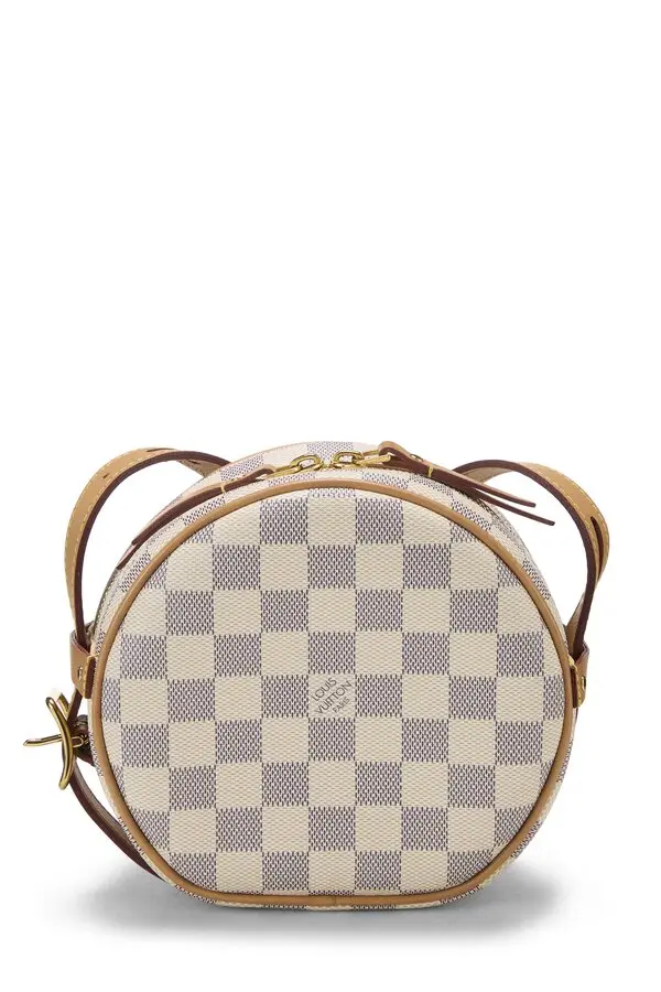 LOUIS VUITTON Damier Azur Boite Chapeau Souple - Cream
