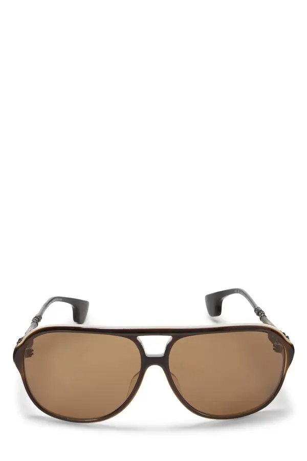 Chrome Hearts Acetate Hot Cooter Sunglasses - Brown