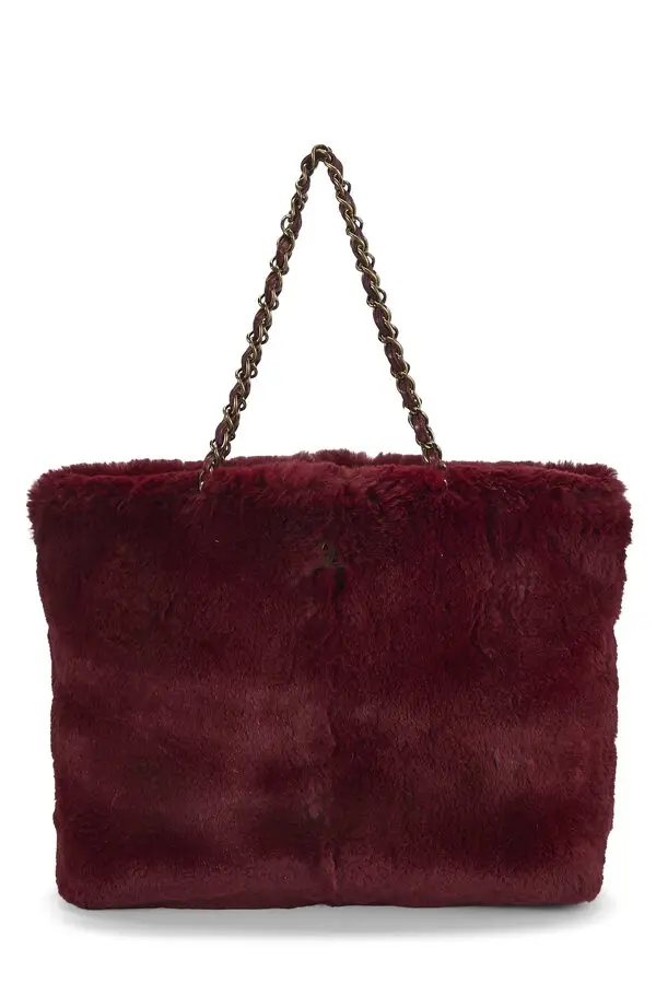 Chanel Lapin Tote Bag - Burgundy