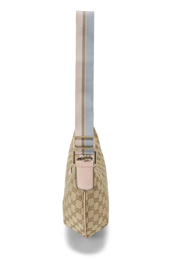 Gucci Original Gg Canvas Web Round Messenger Bag