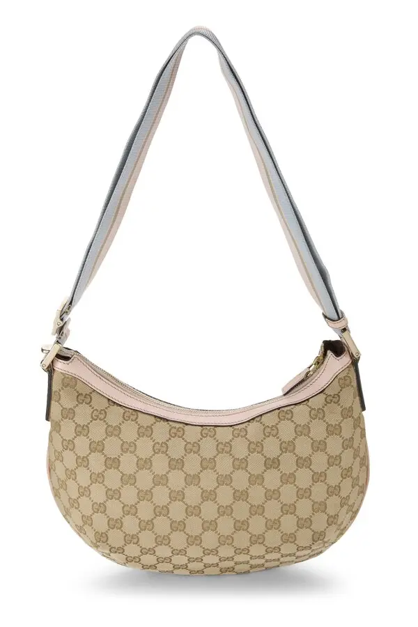 Gucci Original Gg Canvas Web Round Messenger Bag