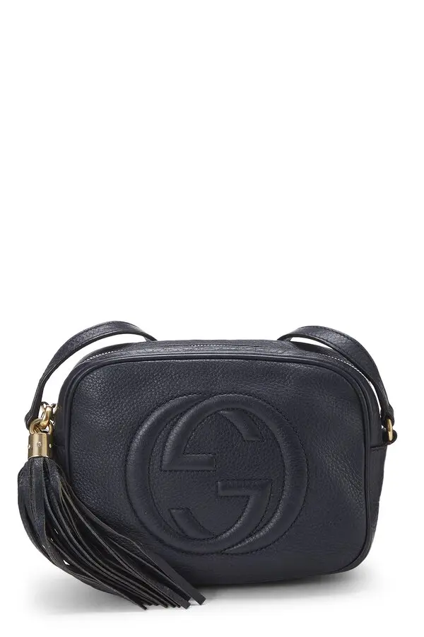 Gucci Leather Soho Disco - Navy