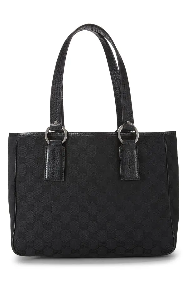 Gucci Gg Canvas Tote - Black