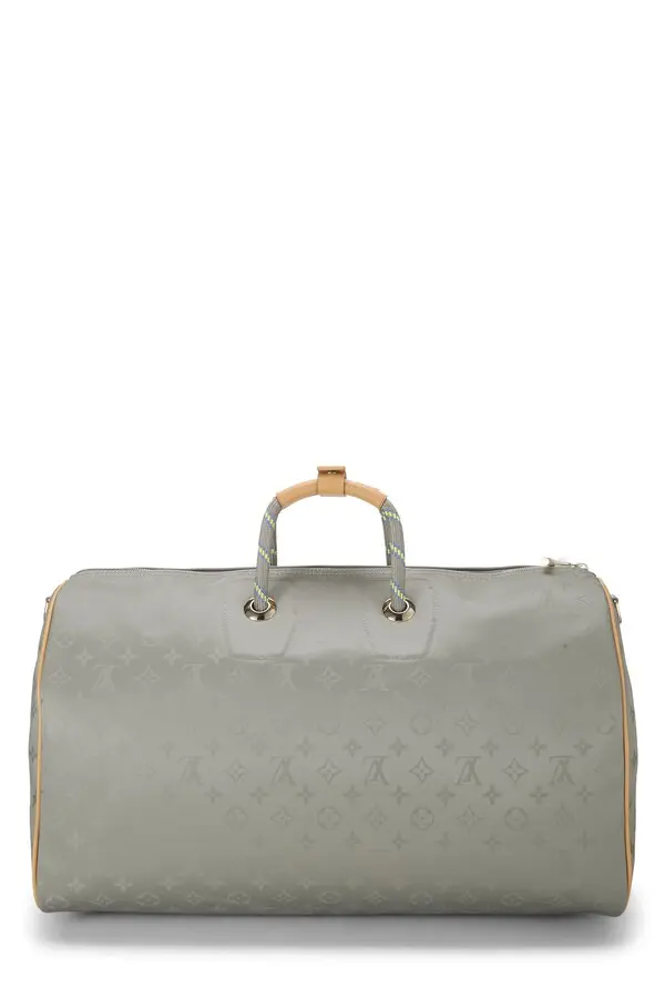 LOUIS VUITTON Monogram Titanium Keepall Bandouliere 50