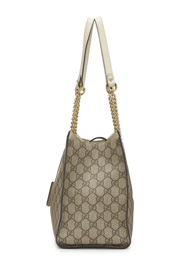 Gucci Gg Supreme Canvas Padlock Shoulder Bag