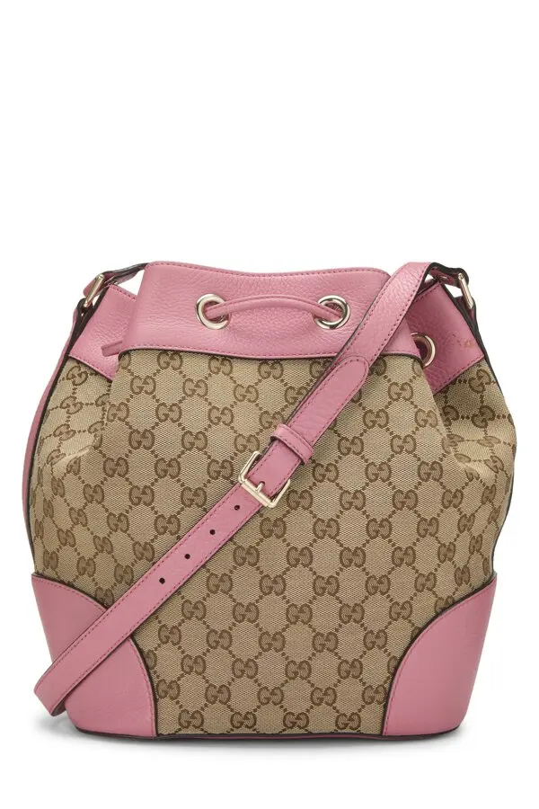 Gucci Original Gg Canvas Bucket Bag - Pink