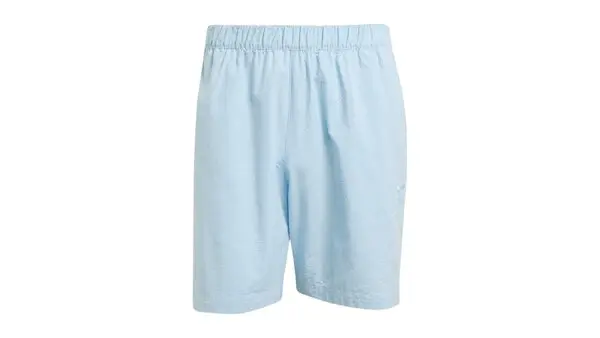 Adidas Essentials Seersucker Shorts - Clear Sky Blue