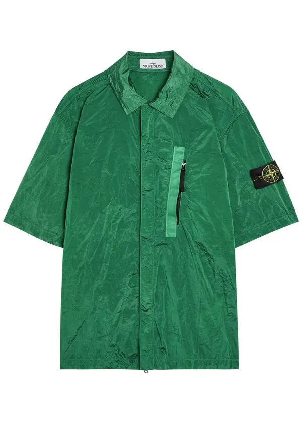 Stone Island Crinkled Nylon Overshirt
