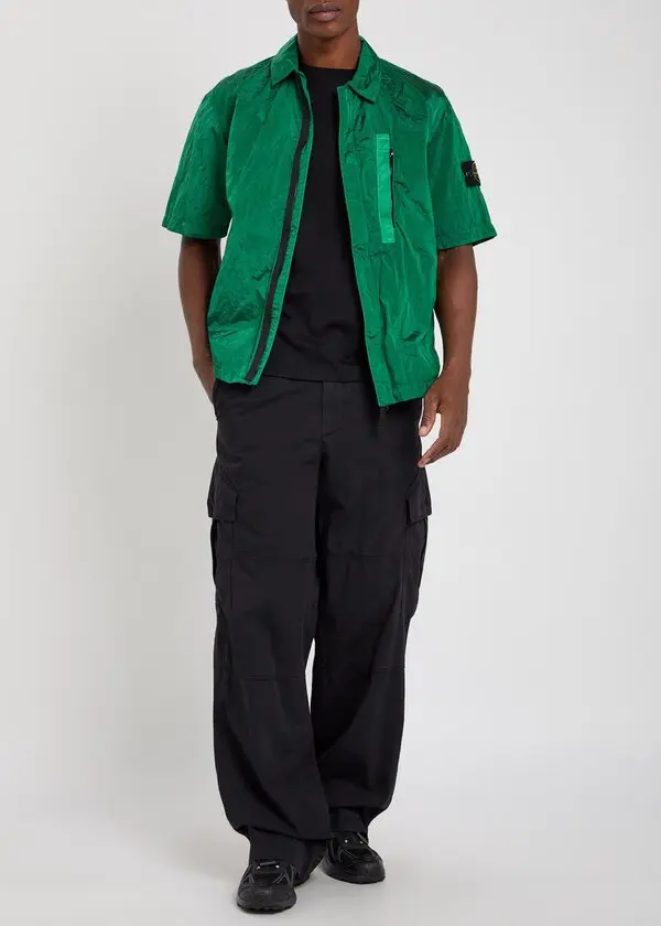 Stone Island Crinkled Nylon Overshirt