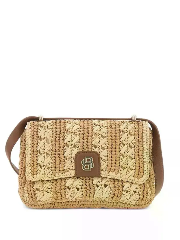 BOSS Double B Straw Shoulder Bag