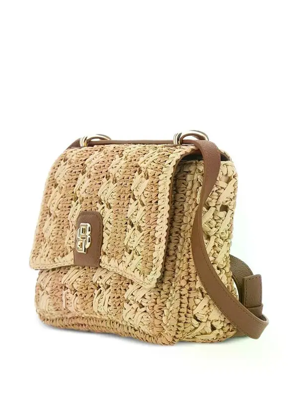 BOSS Double B Straw Shoulder Bag
