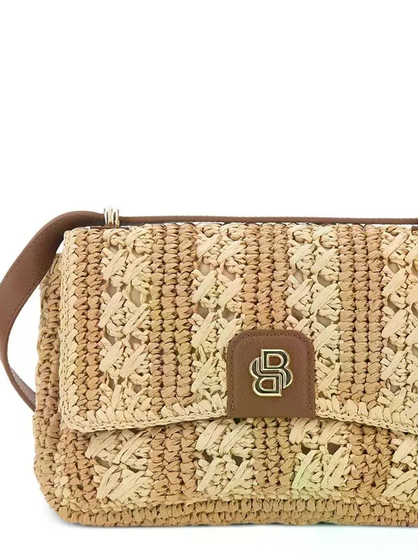 BOSS Double B Straw Shoulder Bag