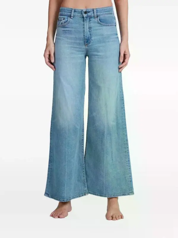 ASKK NY Faded Wide-leg Jeans - Blue