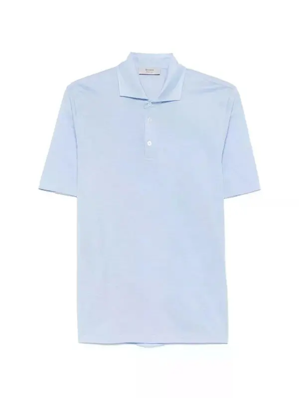 FERRANTE Short-sleeve Polo Shirt - Blue